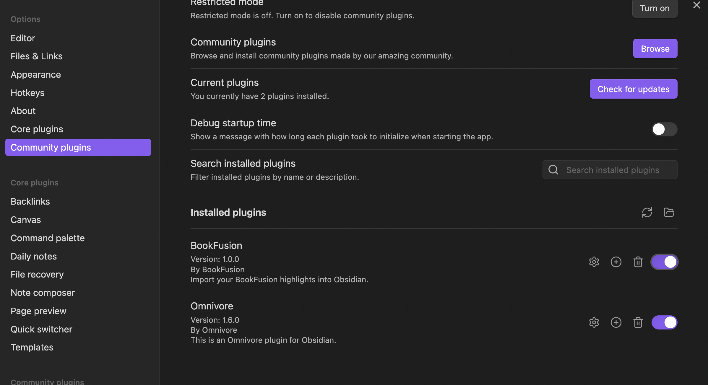 Installing the BookFusion Obsidian plugin – BookFusion