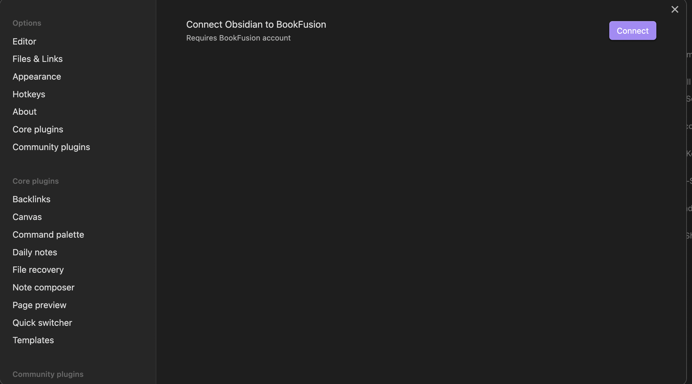 Installing the BookFusion Obsidian plugin – BookFusion